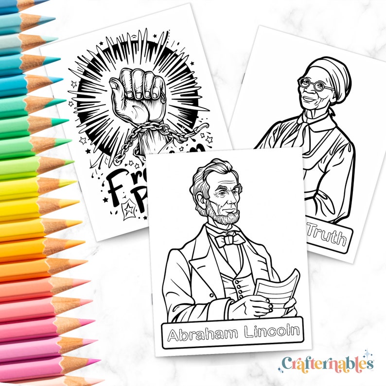 Celebrate Juneteenth! 10 Coloring Pages for Kids and Adults - Instant ...