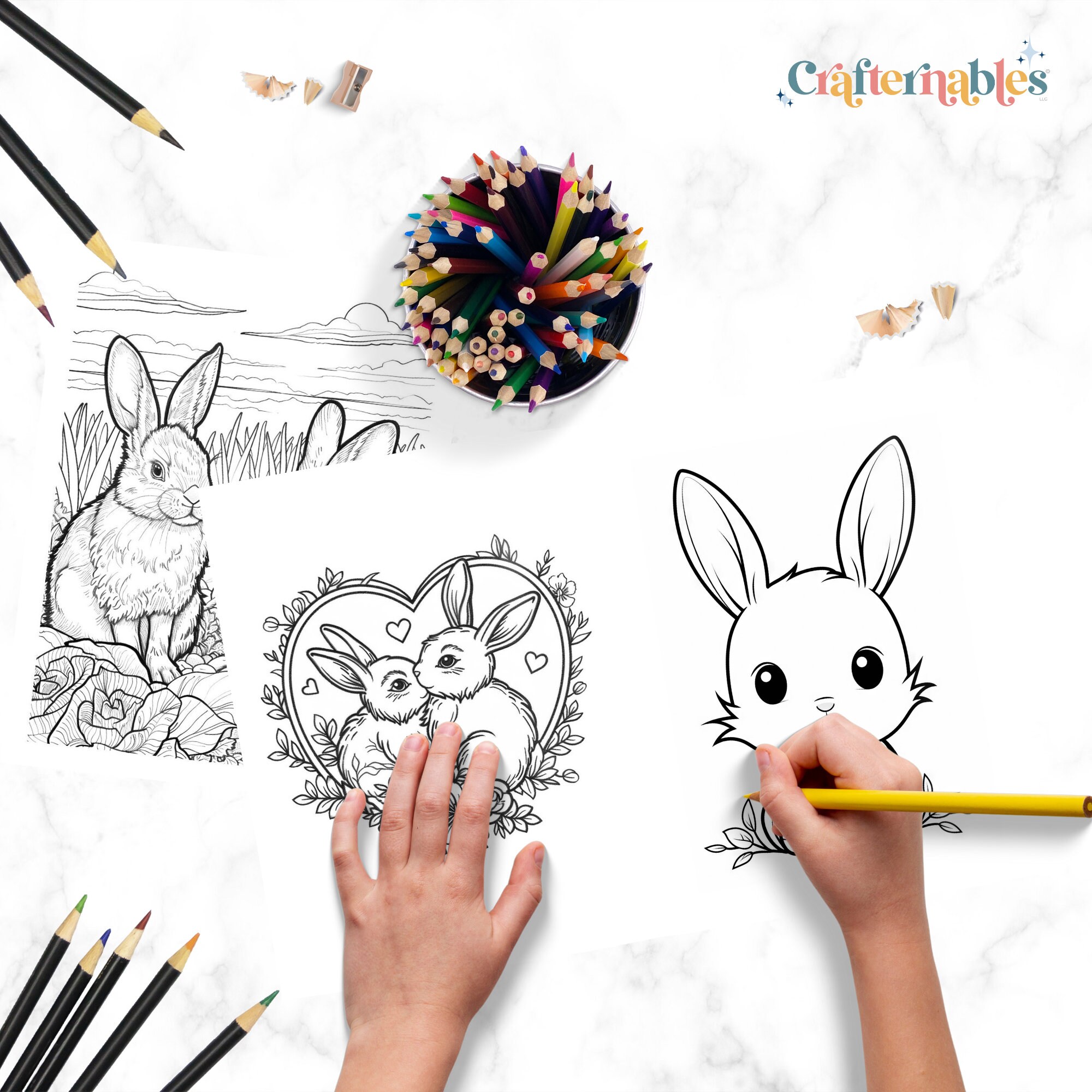 31 Printable Bunny Rabbit Coloring Pages for Kids Educational Activity ...