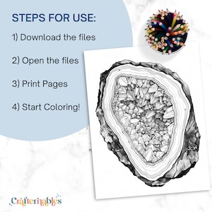 16 Crystal Power Coloring Pages! Crystals for Harmony Relaxation ...