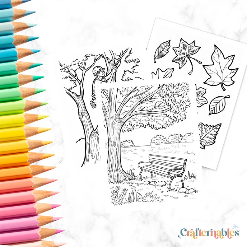 Arbor Day Coloring Pages - Instant Download PDF for Nature Enthusiasts ...