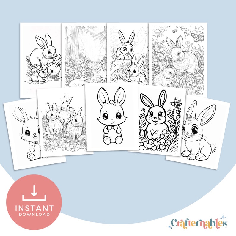 31 Printable Bunny Rabbit Coloring Pages for Kids - Educational ...