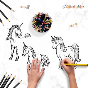 Magical Cartoon Unicorn Coloring Pages for Kids - Printable - 33 ...