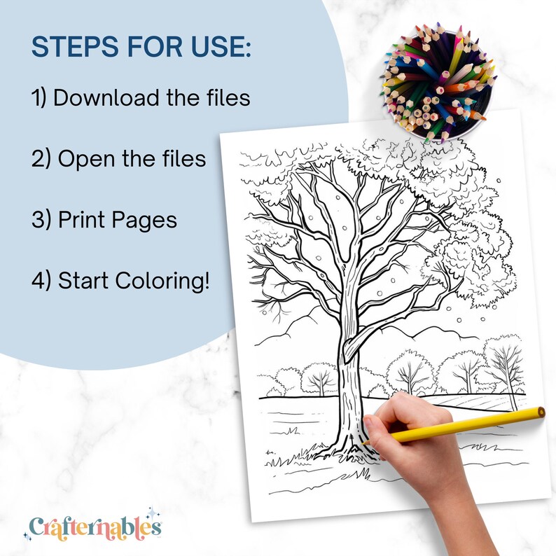 Arbor Day Coloring Pages - Instant Download PDF for Nature Enthusiasts ...