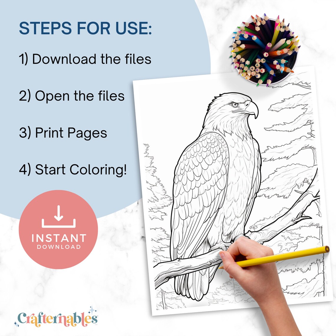 17 American Flag Day Coloring Pages for Kids - Instant Download PDF ...