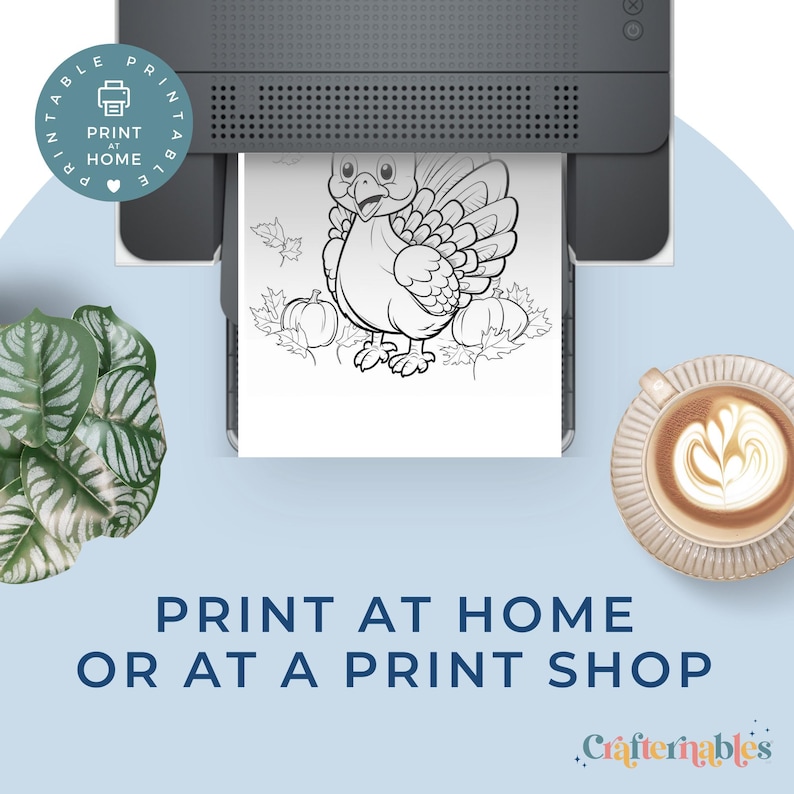 Thanksgiving Coloring Pages, 100 Page Printable Activity Bundle (PDF ...