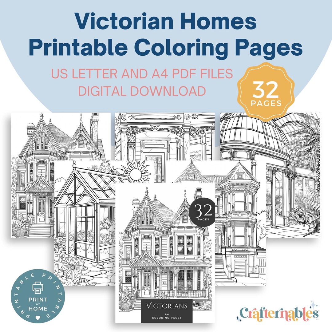 32 Vintage Victorian Home Coloring Pages | Elegant House Designs ...
