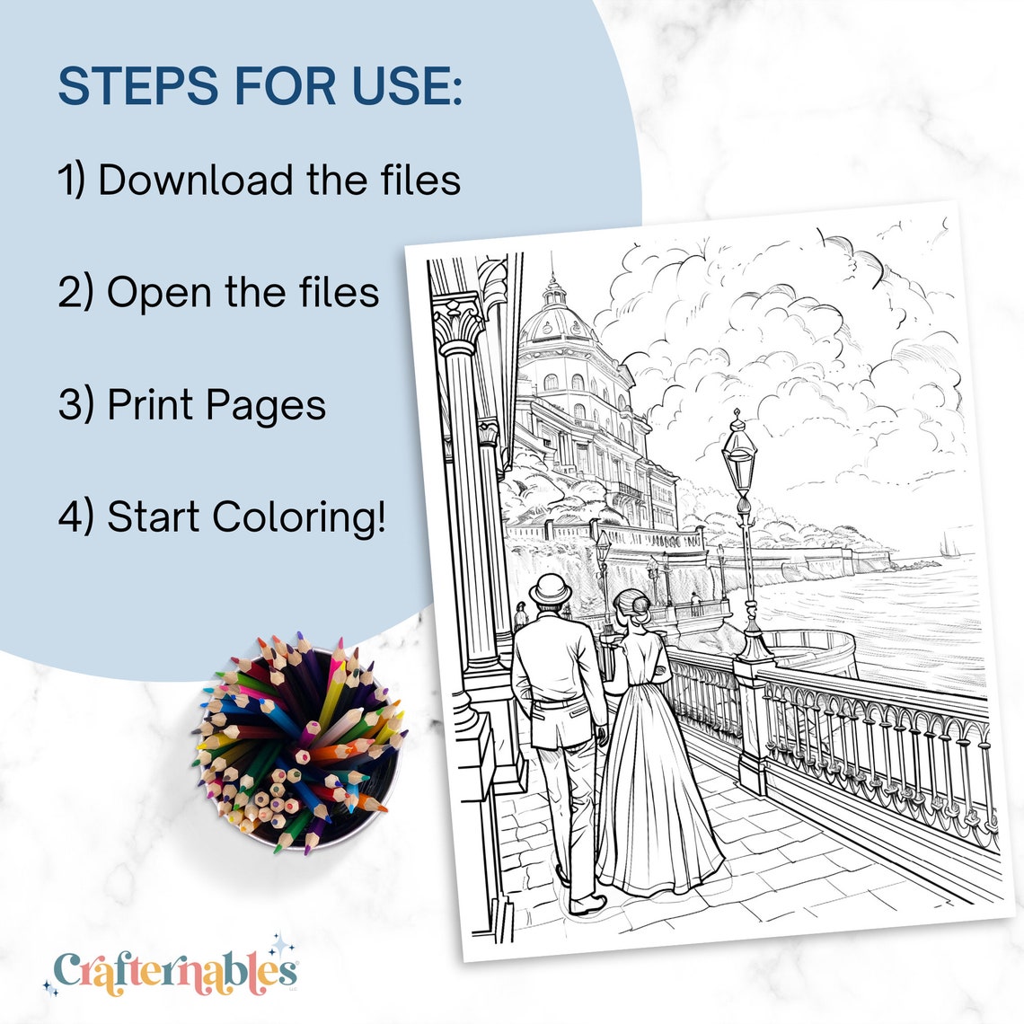 38 Regency Era Courtship Coloring Pages for Adults - Relaxing Instant ...
