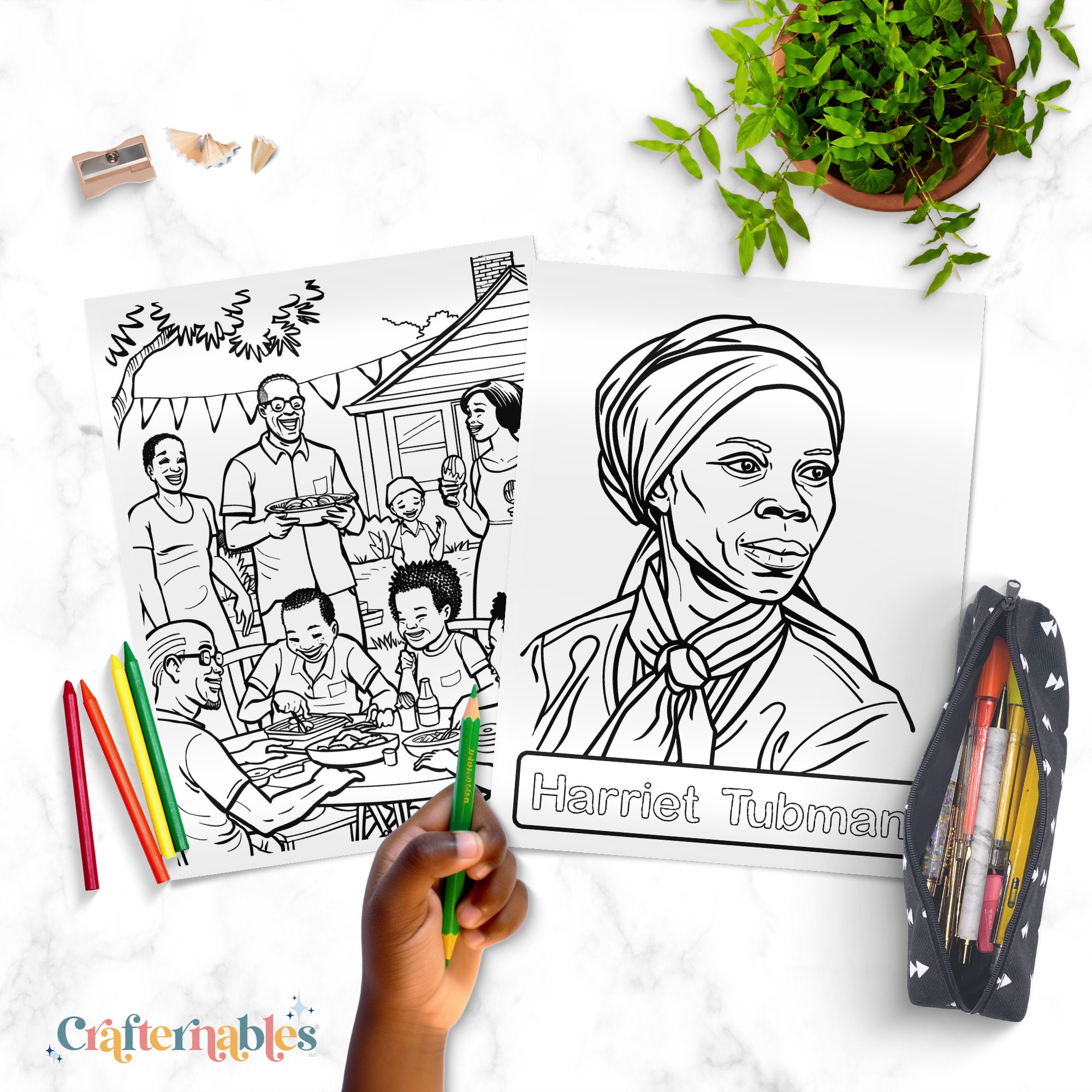 Celebrate Juneteenth! 10 Coloring Pages for Kids and Adults - Instant ...