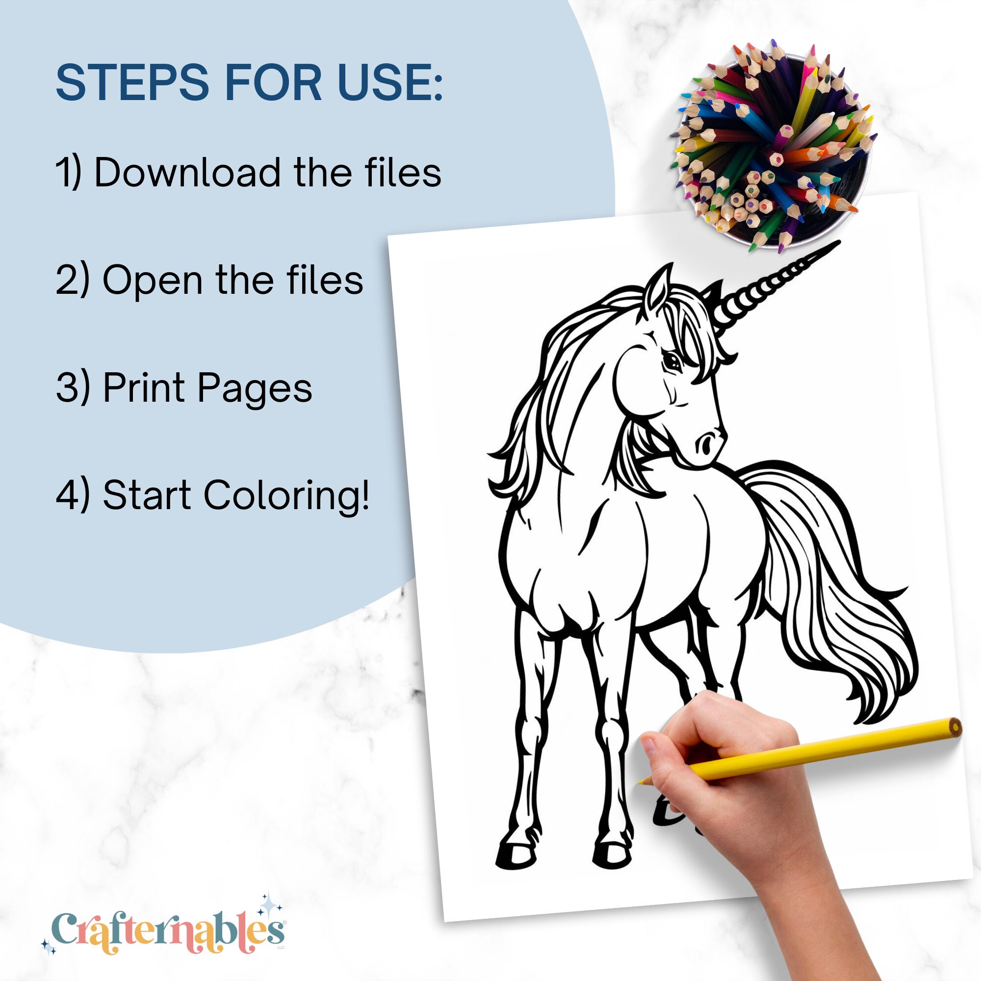 Magical Cartoon Unicorn Coloring Pages for Kids - Printable - 33 ...
