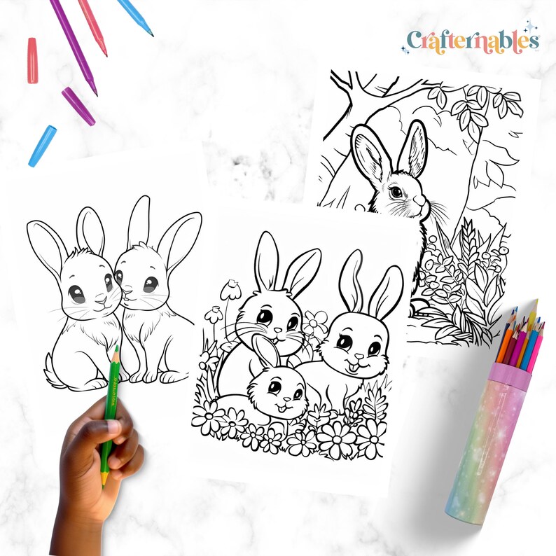 31 Printable Bunny Rabbit Coloring Pages for Kids - Educational ...