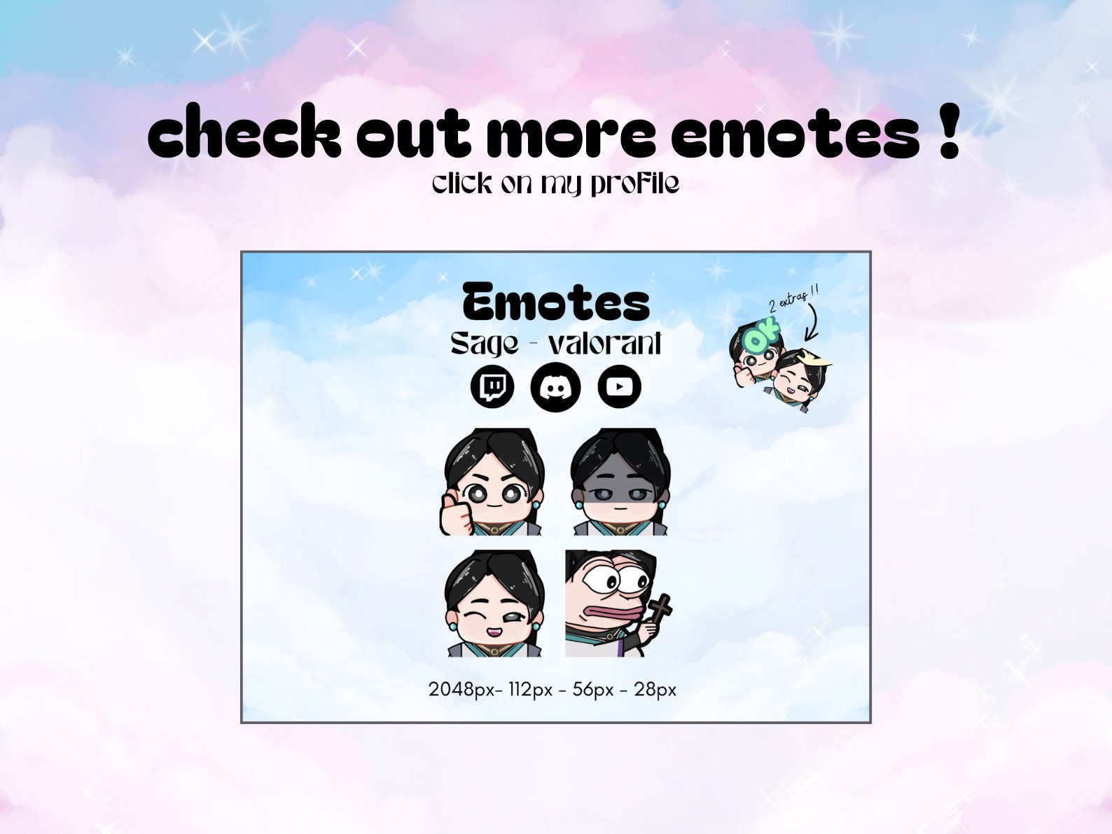 VALORANT CLOVE New Agent Cute Funny Emote Bundle Ready-to-use Twitch ...