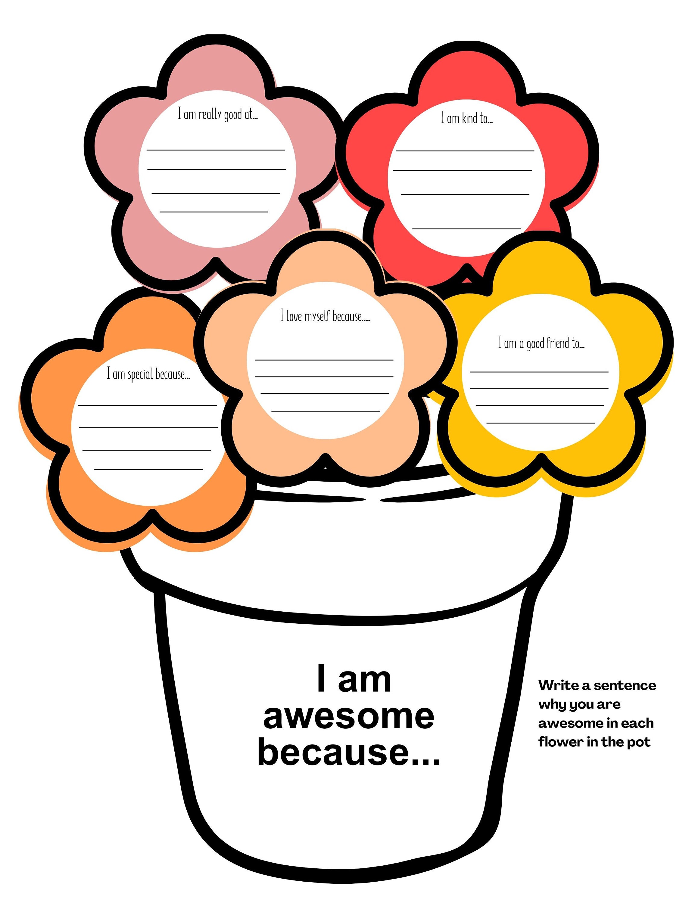 Positive Affirmation Activity Pages for Kids - Etsy