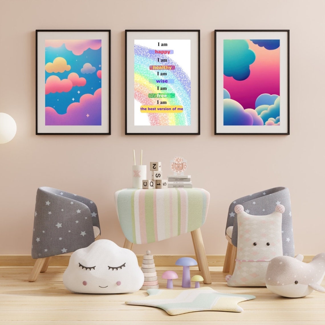 Positive Affirmation Wall Art for Kids - Etsy