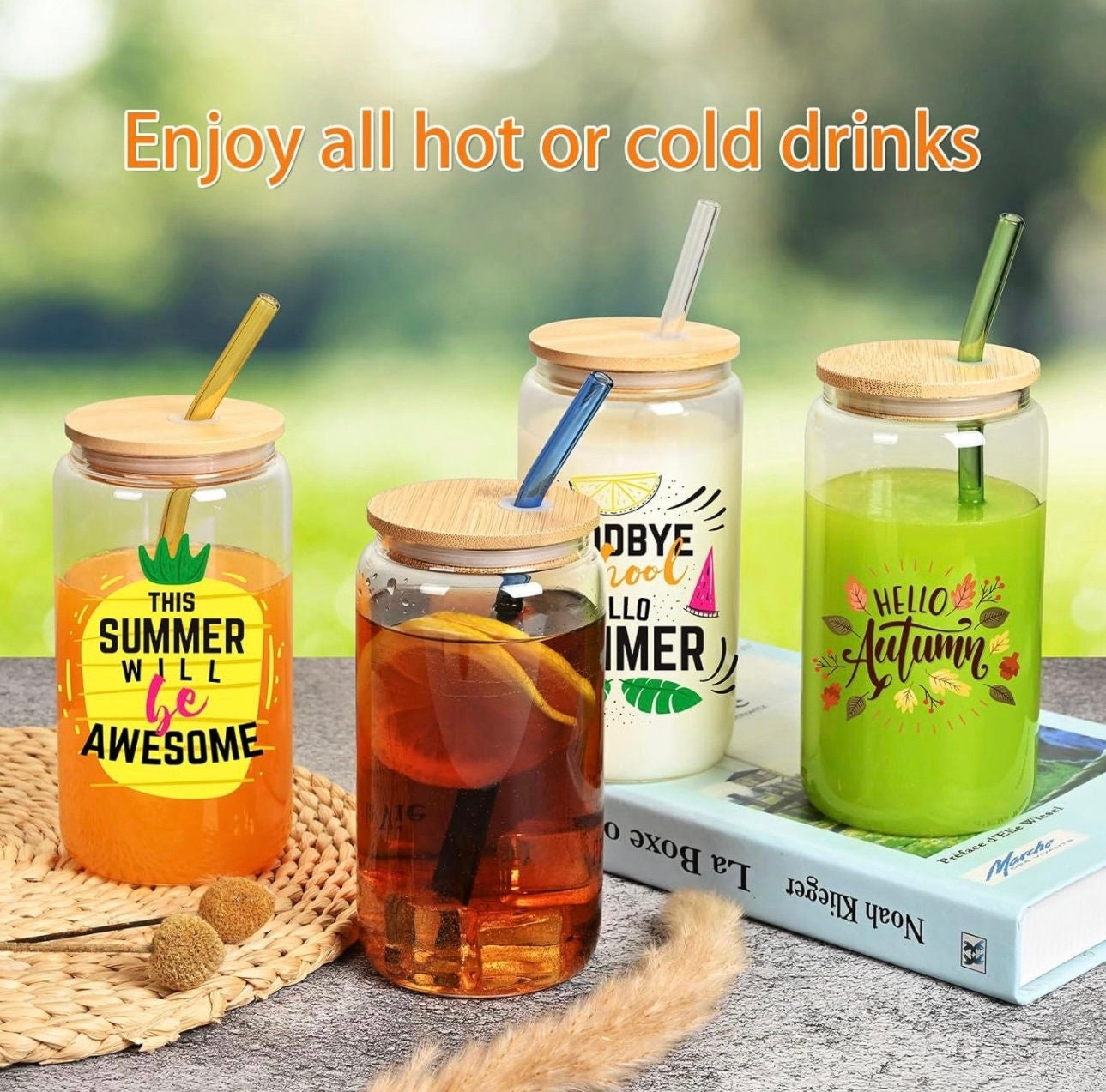 Christian Bible Libby Cups - Clear and Frosted Can Cups With Lid and ...