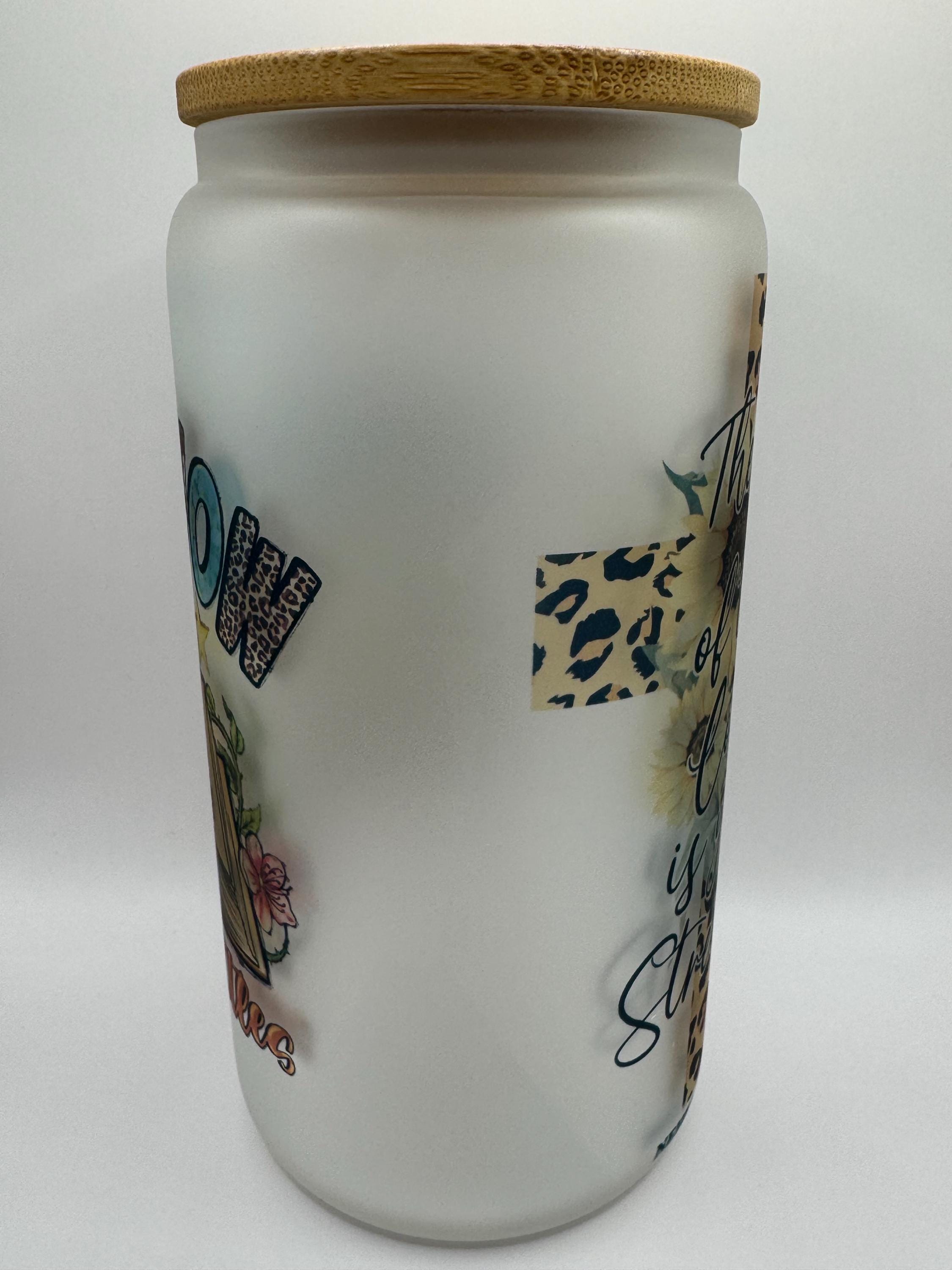 Christian Bible Libby Cups - Clear and Frosted Can Cups With Lid and ...