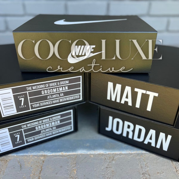Nike Groomsman Proposal Box - Etsy