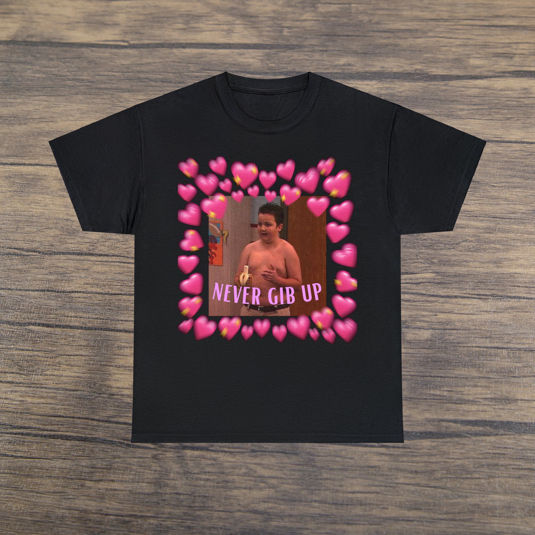 Never Gib up - Icarly T-shirt - Funny Gibby Meme Tshirt - Gift Shirt for Friends - Etsy