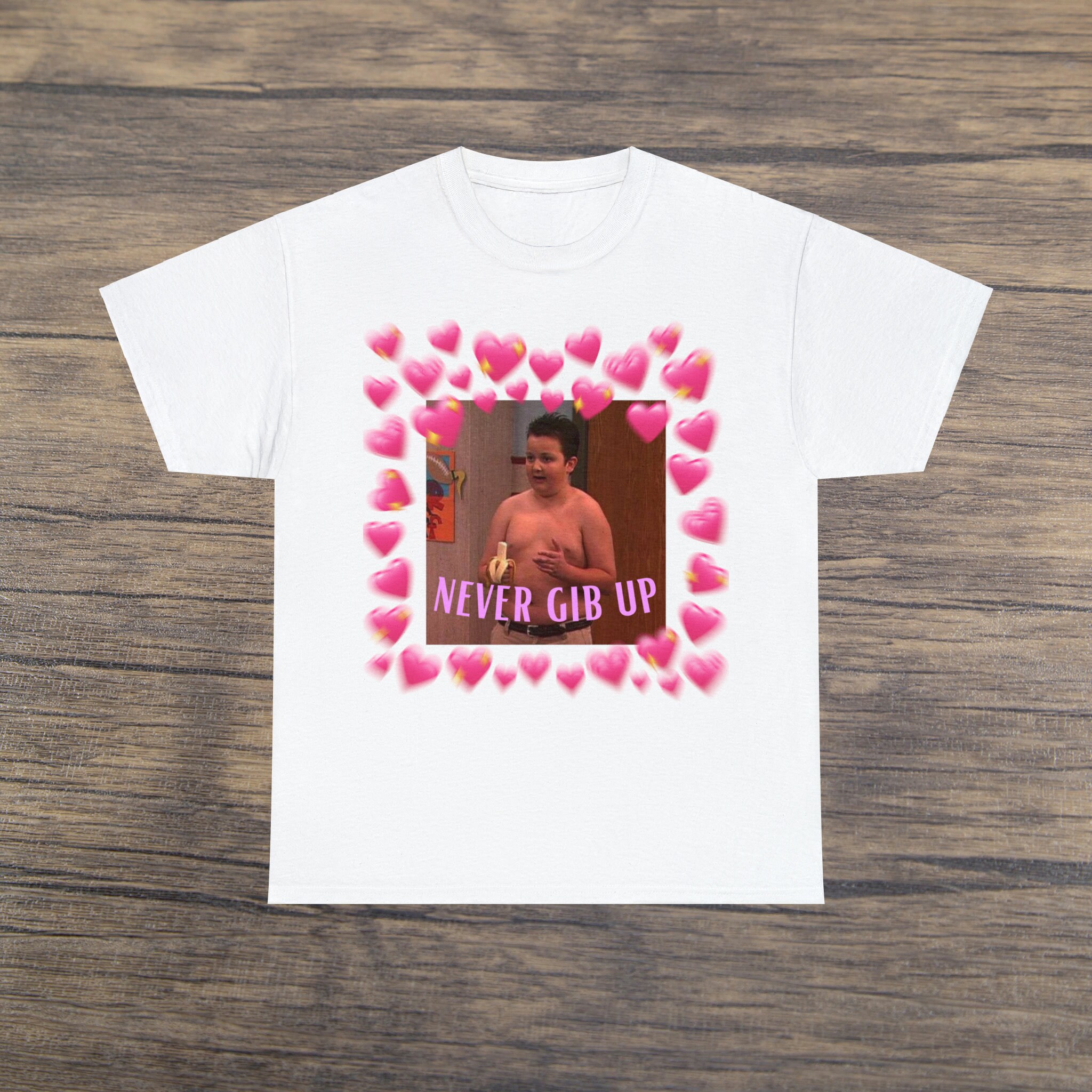 Never Gib up - Icarly T-shirt - Funny Gibby Meme Tshirt - Gift Shirt ...