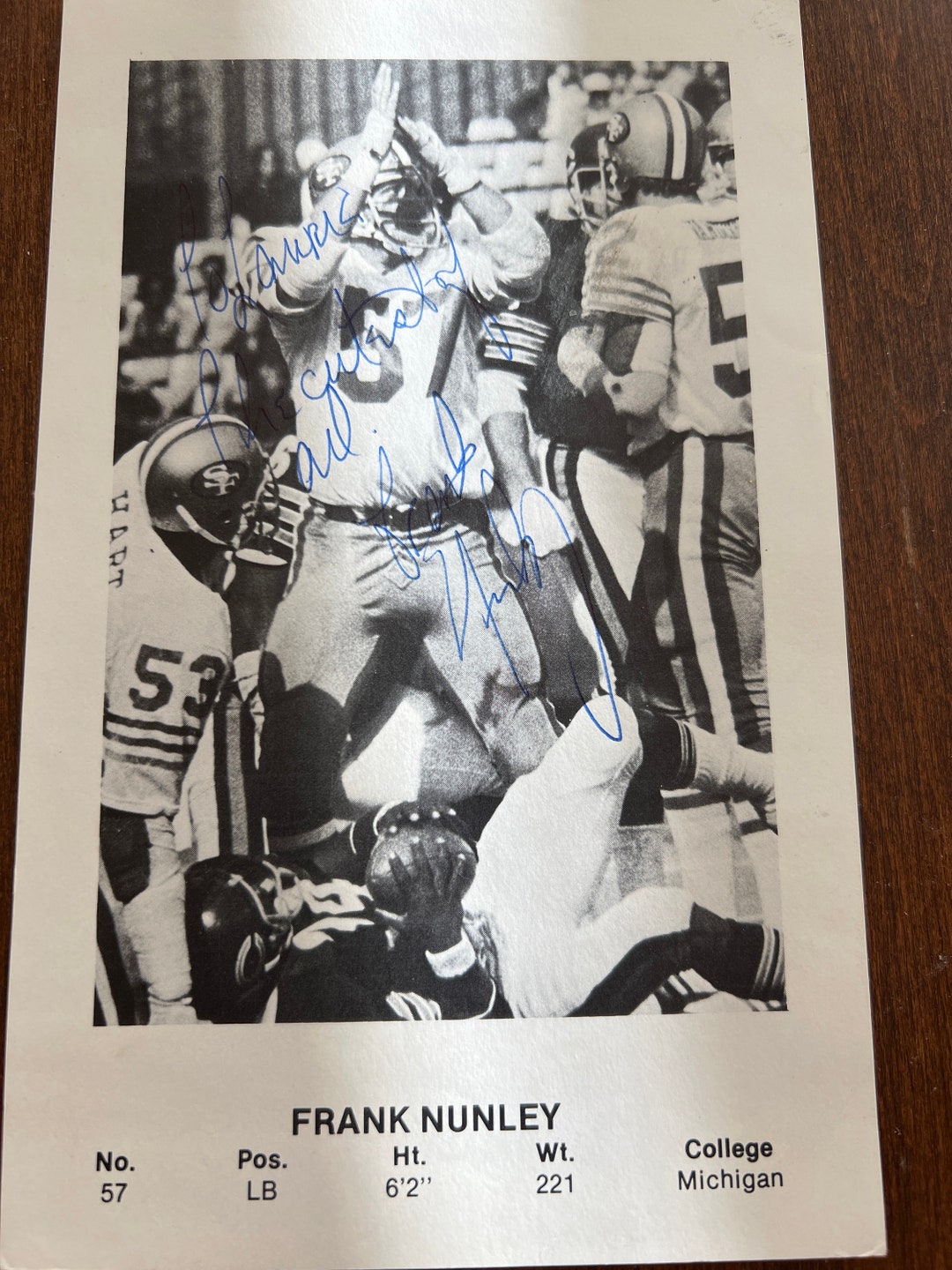 Frank Nunley “ Fudge Hammer” Autographed - Etsy