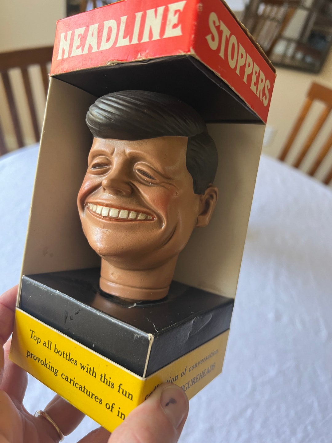 John F Kennedy JFK Bottle Stopper in Original Packaging. as Seen in the ...