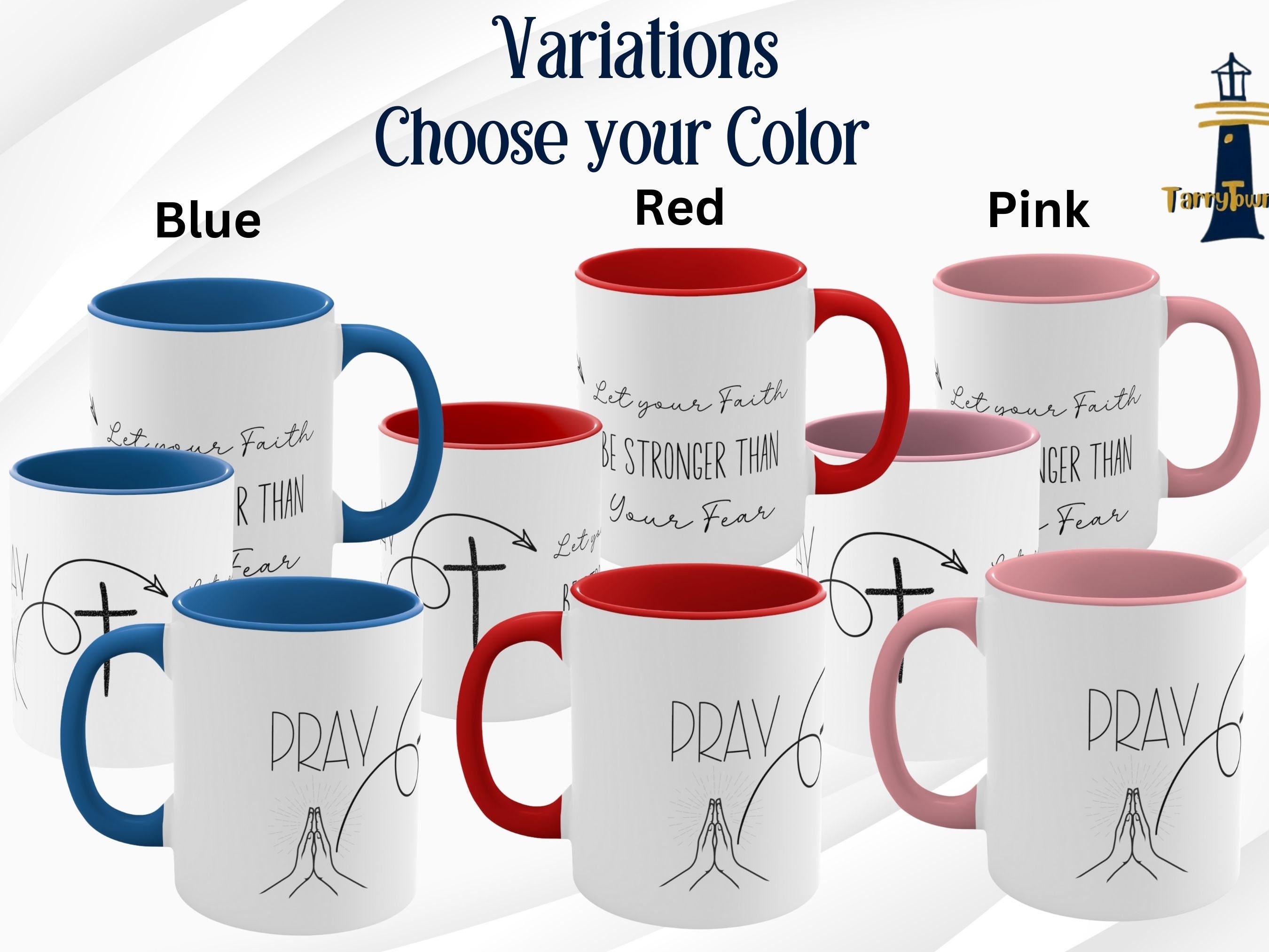 Christian Inspirational Coffee Mug, 11oz Ceramic Jesus Cross Mug ...