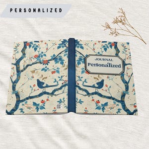 Personalized Japanese Style Art Notebook Journal Custom Name Diary 2025 ...
