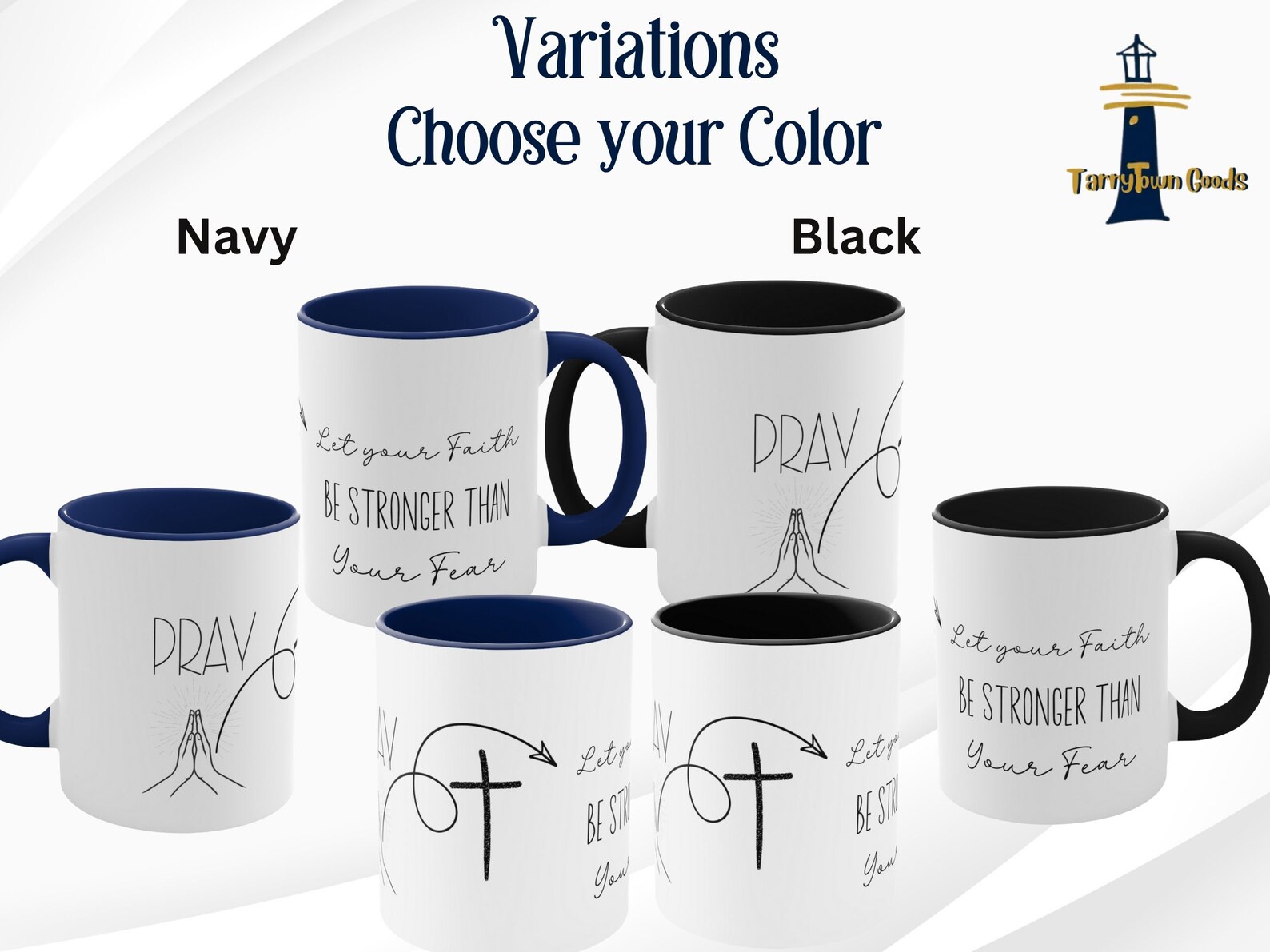 Christian Inspirational Coffee Mug, 11oz Ceramic Jesus Cross Mug ...