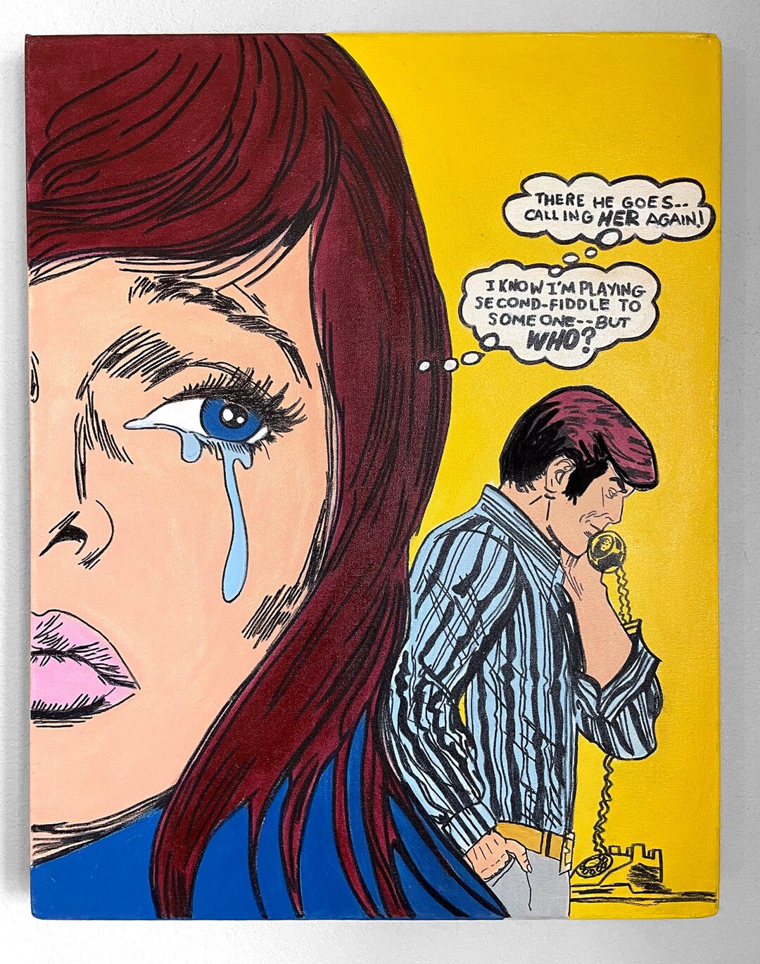 Steve Kaufman - Crying Girl There He Goes Again... Unique - Etsy