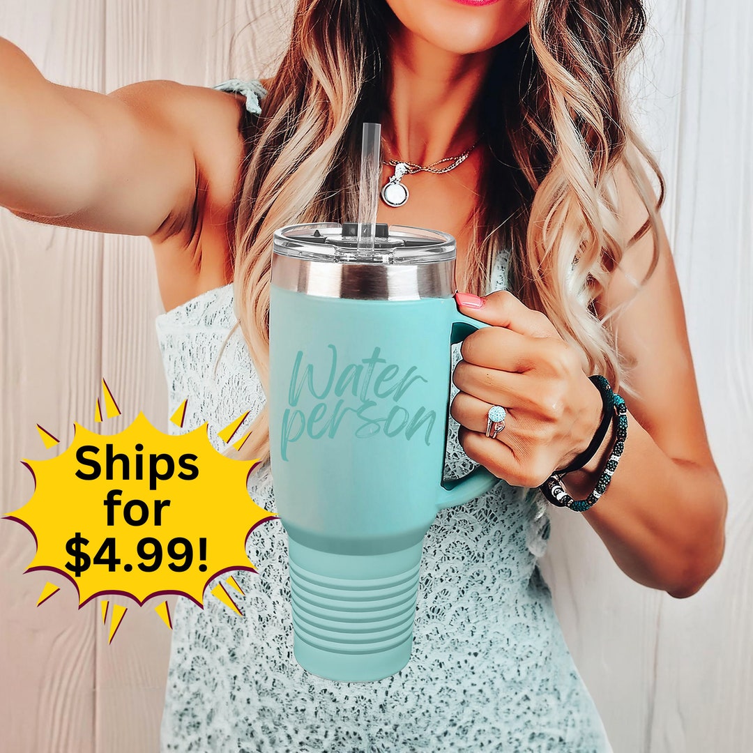 Stanley Alternative 40oz Tumbler With Handle, Lid, Straw Water Lover, 8 ...