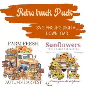 Retro Fall SVG, Fall Design PNG, Fall Clipart, Autumn Scenery, Farm ...