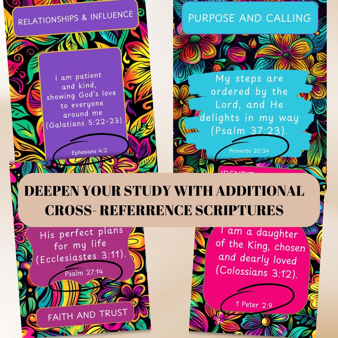 Printable Scripture Cards Gods Promises Bible Verse Encouraging Daily ...