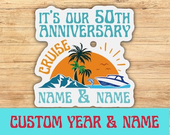 Personalized Anniversary Cruise Door Magnet, Anniversary Magnets ...