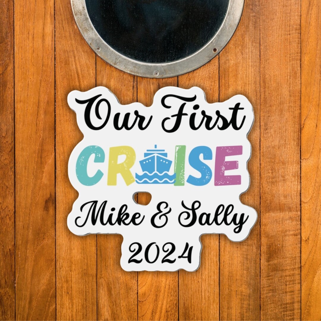 Personalized Cruise Door Magnet: Custom Names, Cruise Decor - Etsy