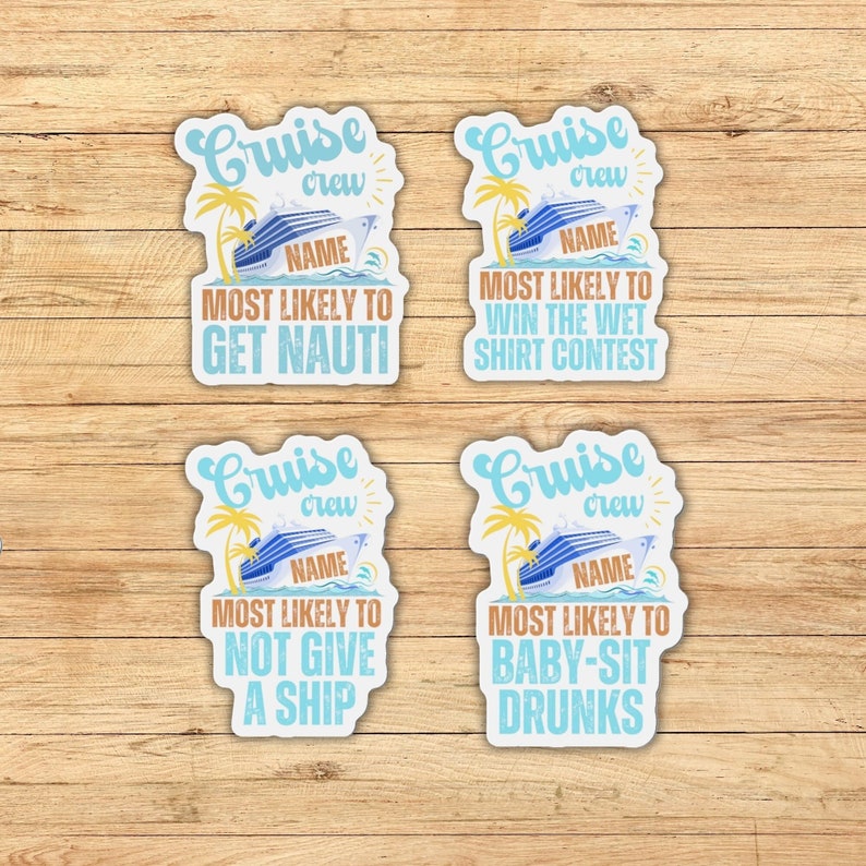 Custom Family Cruise Door Magnet: 'most Likely To' Cruise Squad - Etsy