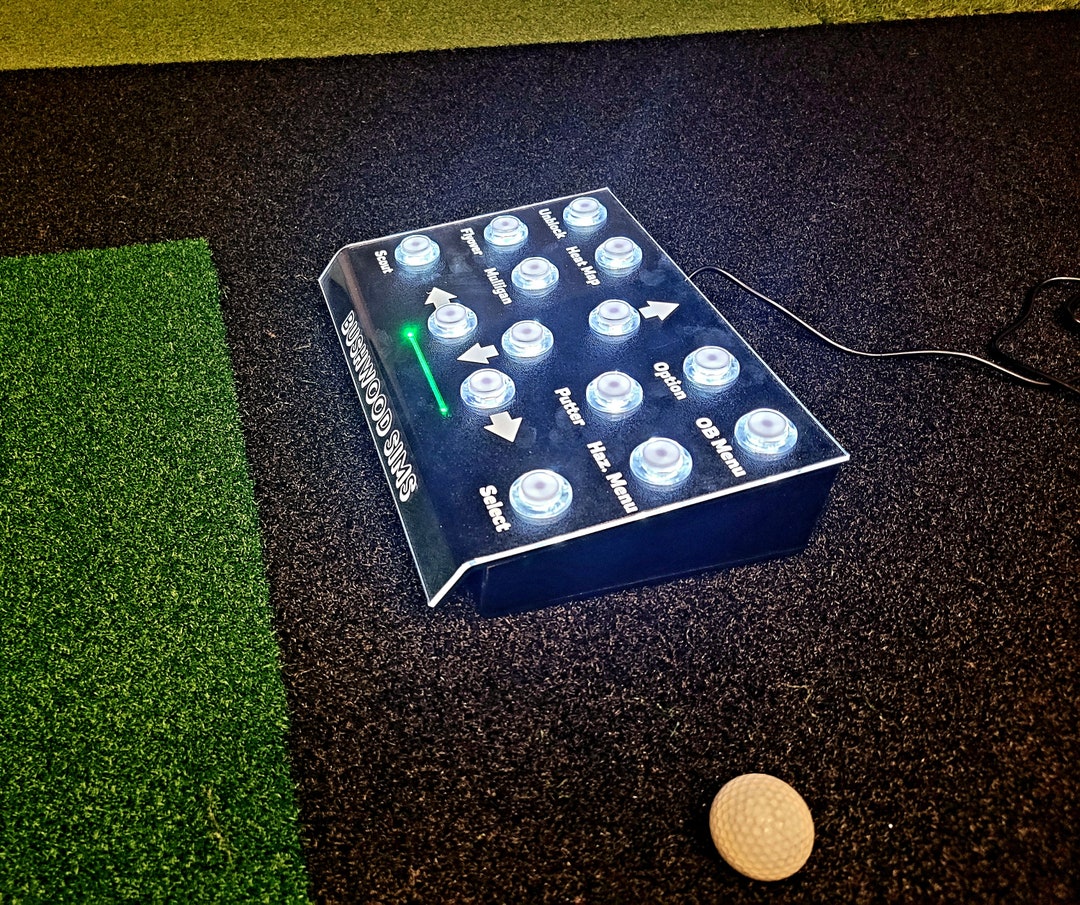 Roxor Golf 14 Button Golf Simulator Control Box With Your Logo. - Etsy