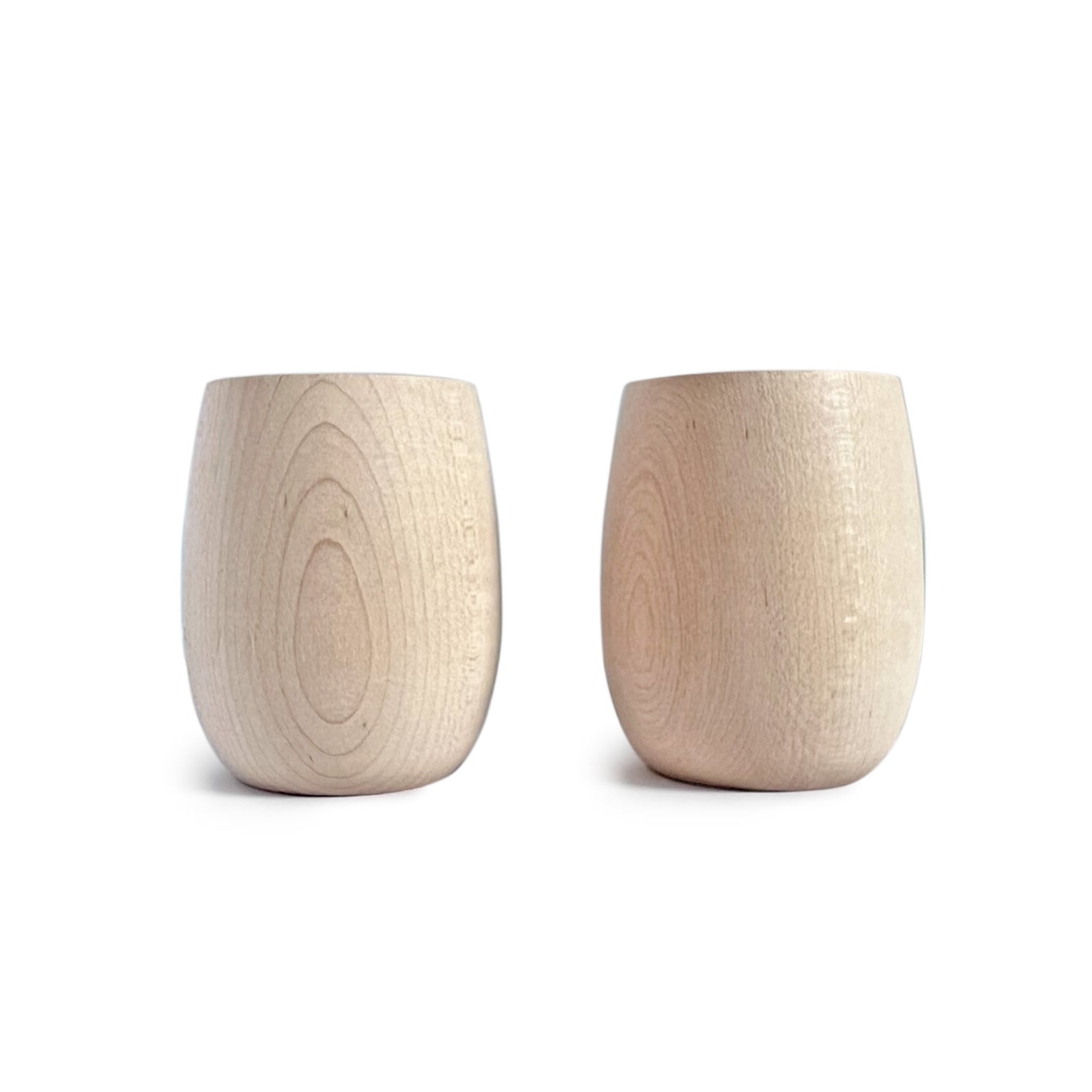 Wooden Unfinished Cup | Sanded Smooth | Paint Ready | Single, Set of 2 ...