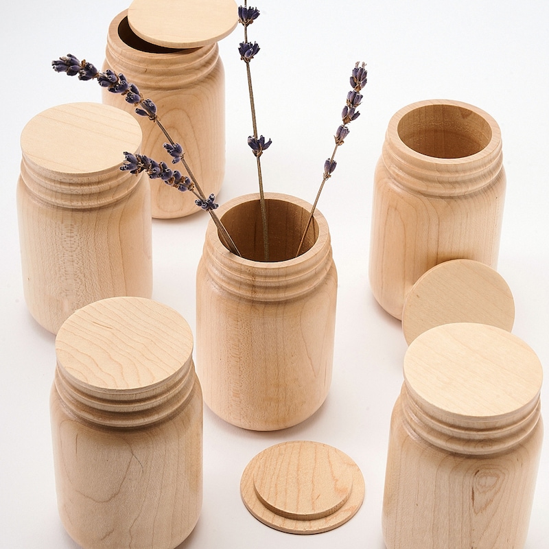 Wooden Mason Jars - Etsy