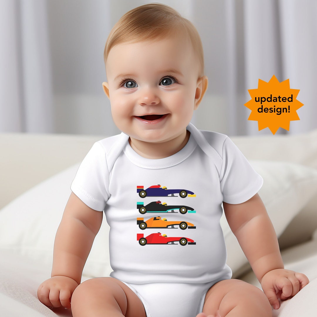 Formula Race Cars, Baby Onesie Infant Bodysuit Toddler Shirt, New Dad ...