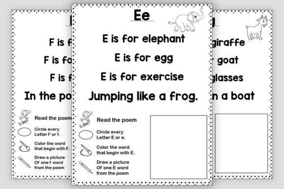 ABC Poems & Activities Alphabet Recognition Printable - Etsy