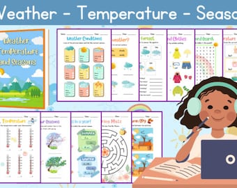 Weather Banner Weather Cards Preschool Learning Weather - Etsy