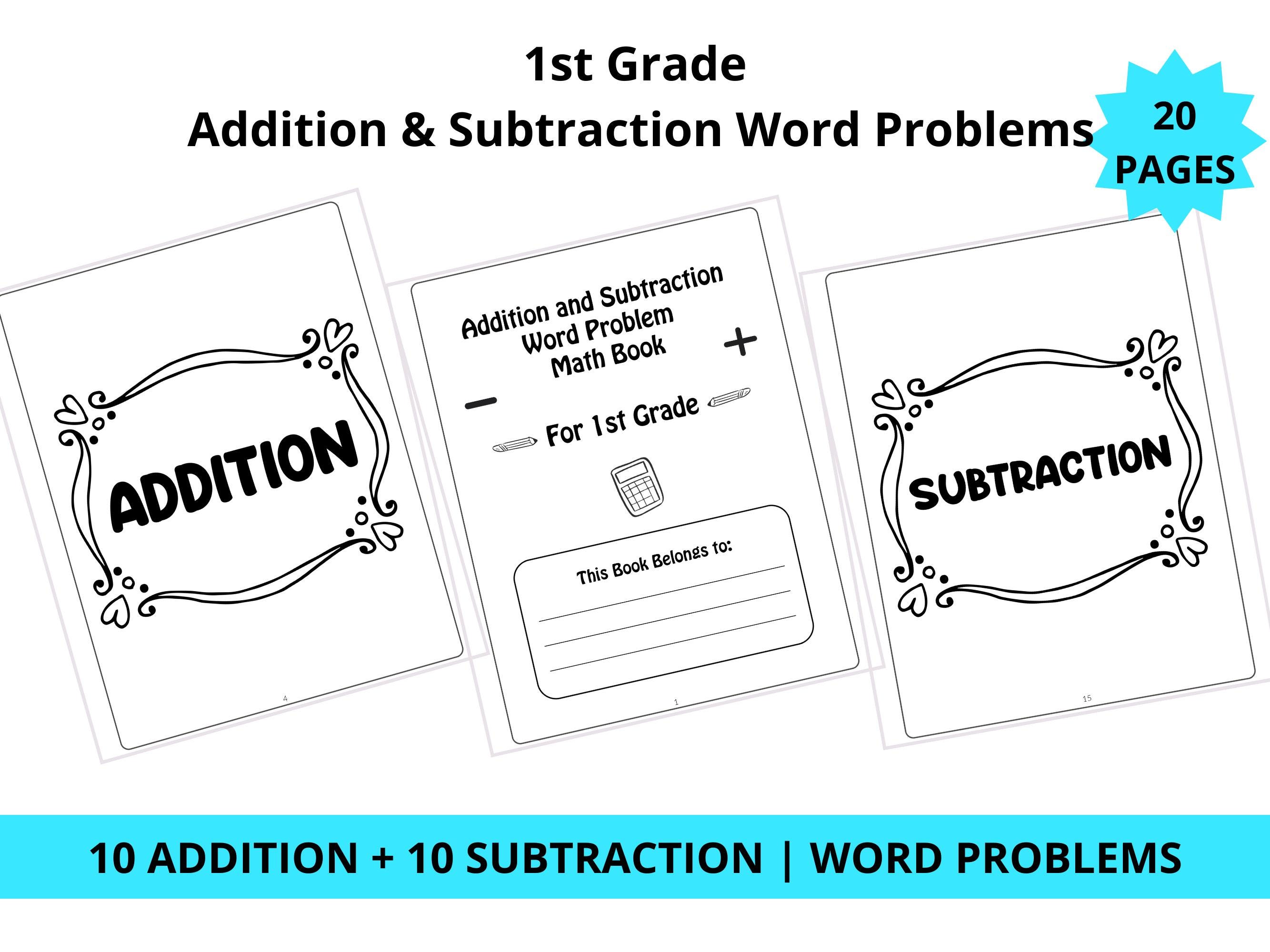 1st Grade Addition and Subtraction Word Problem Worksheets | PDF ...