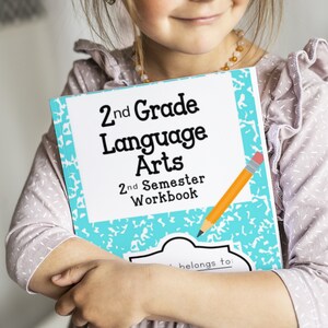 2nd Grade LANGUAGE ARTS WORKBOOK| First and Second Semester| Printable ...