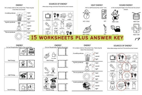 Sources Of Heat Worksheet