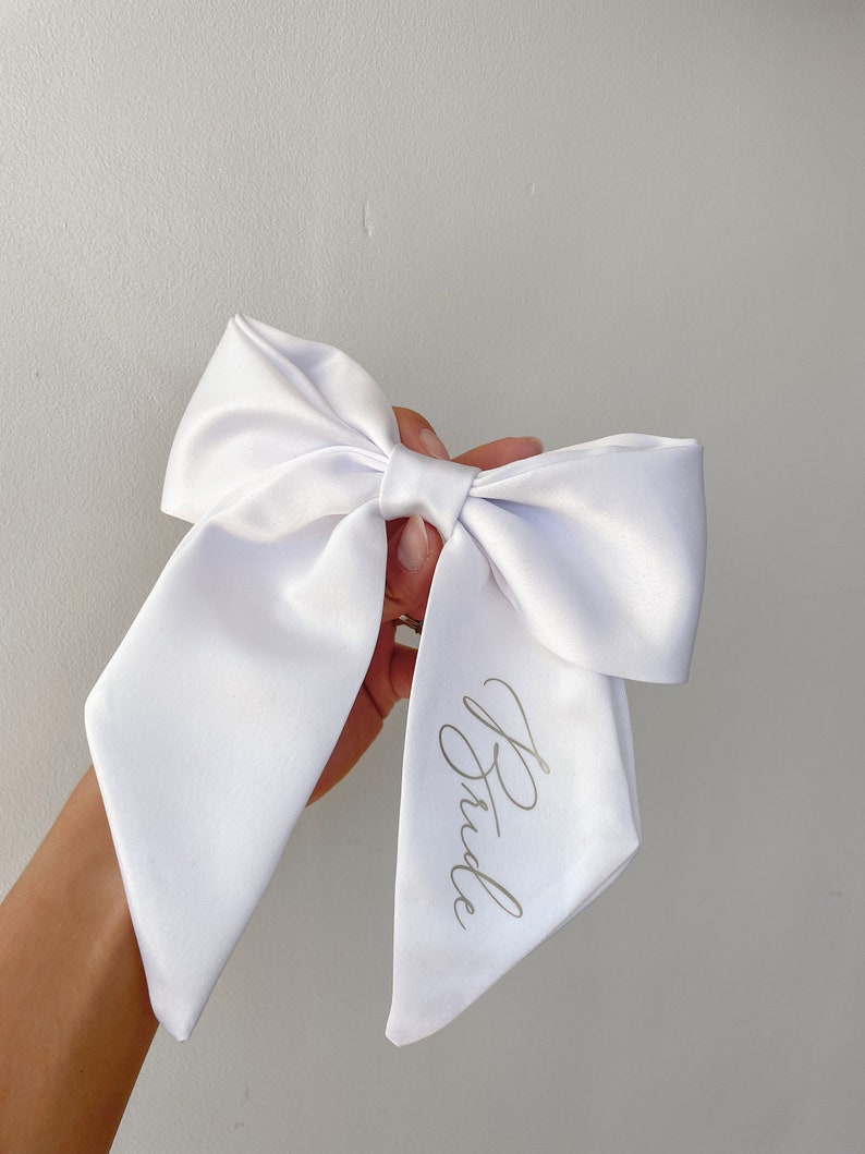 Satin Bride Bow - Etsy