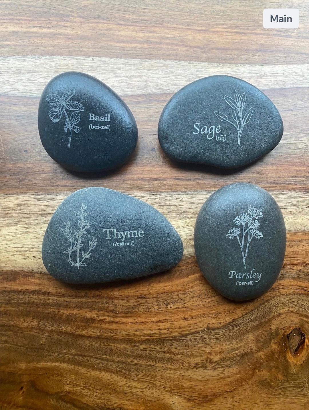 Custom Engraved Stone Garden Markers Etched River Rocks Stones With ...