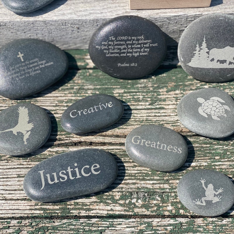 Words on Stone - Etsy