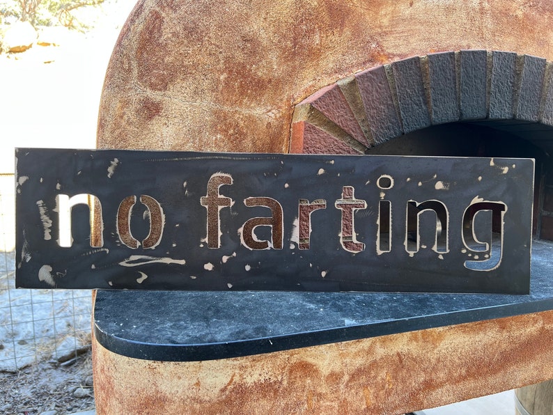 Custom Metal Sign no Farting - Etsy