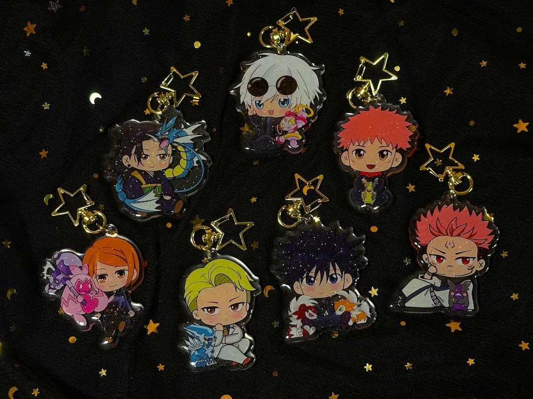 JJK Keychains | Pokemon | Epoxy Keychains - Etsy