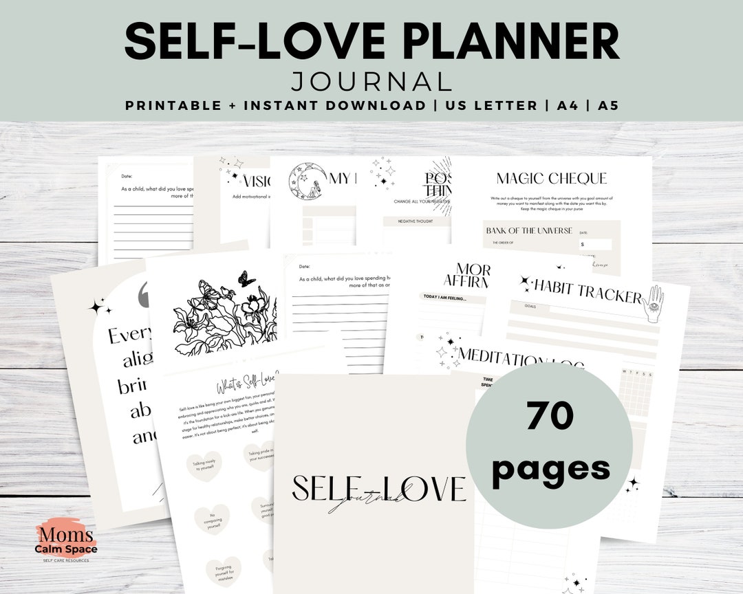 Self-love Journal Printable, Self Care Journal, Self-discovery, Self ...