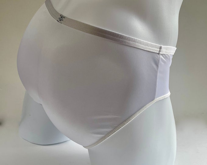Men's White Nylon Brief - Etsy
